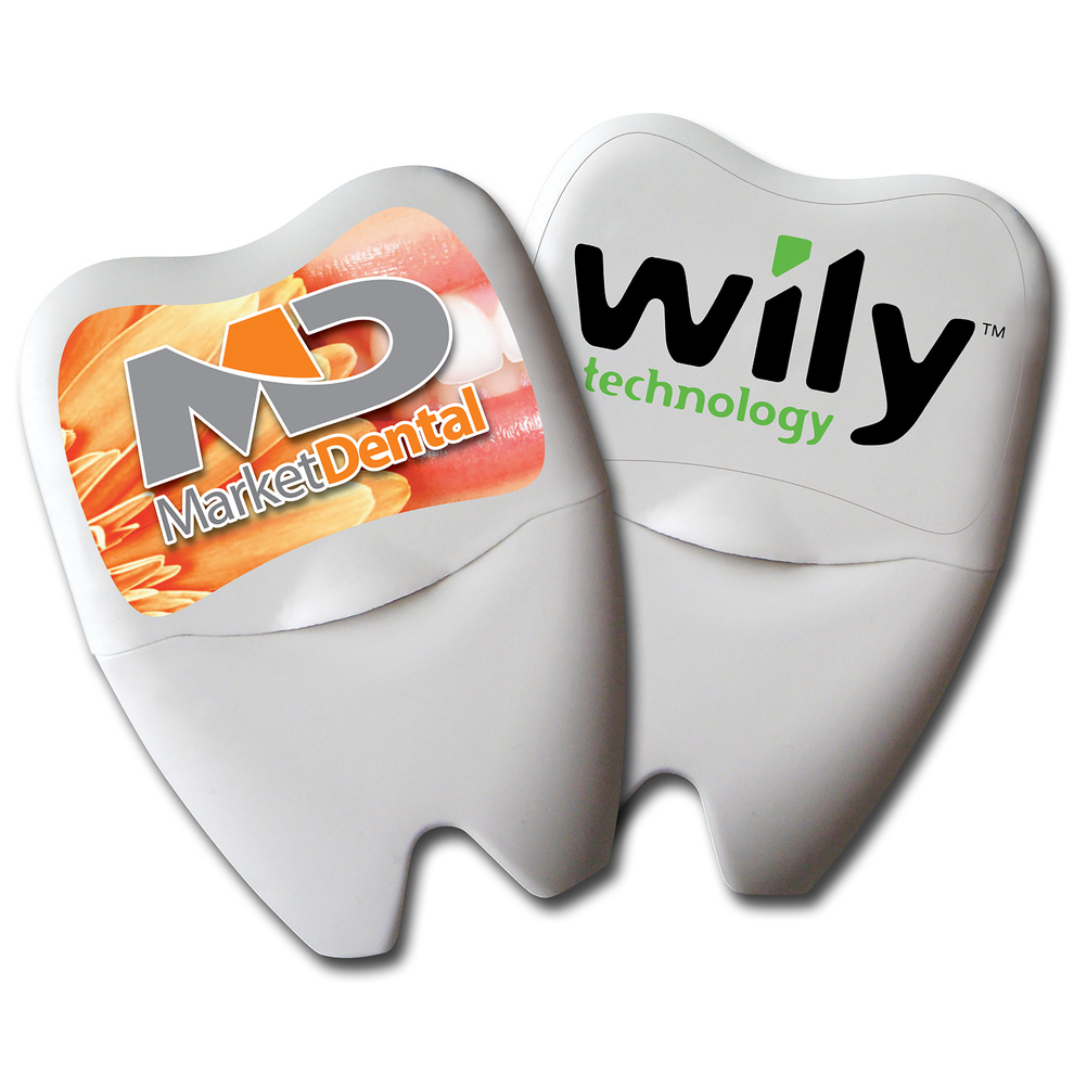 Large Tooth Shaped Mint Dental Floss | tekweld.com