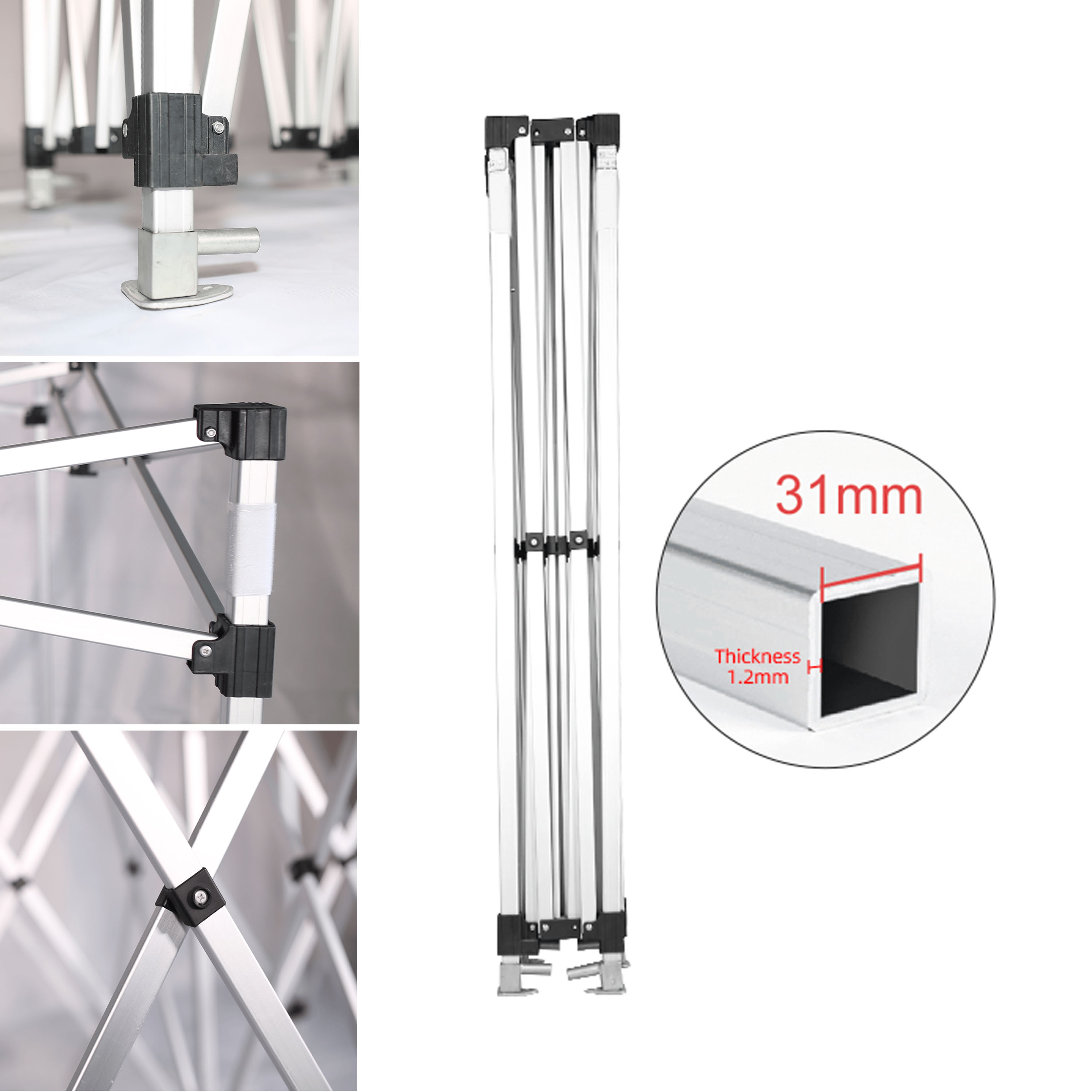 Event Tent Frame Only 10" X 10" 30mm Premium Steel Powder Coated ...